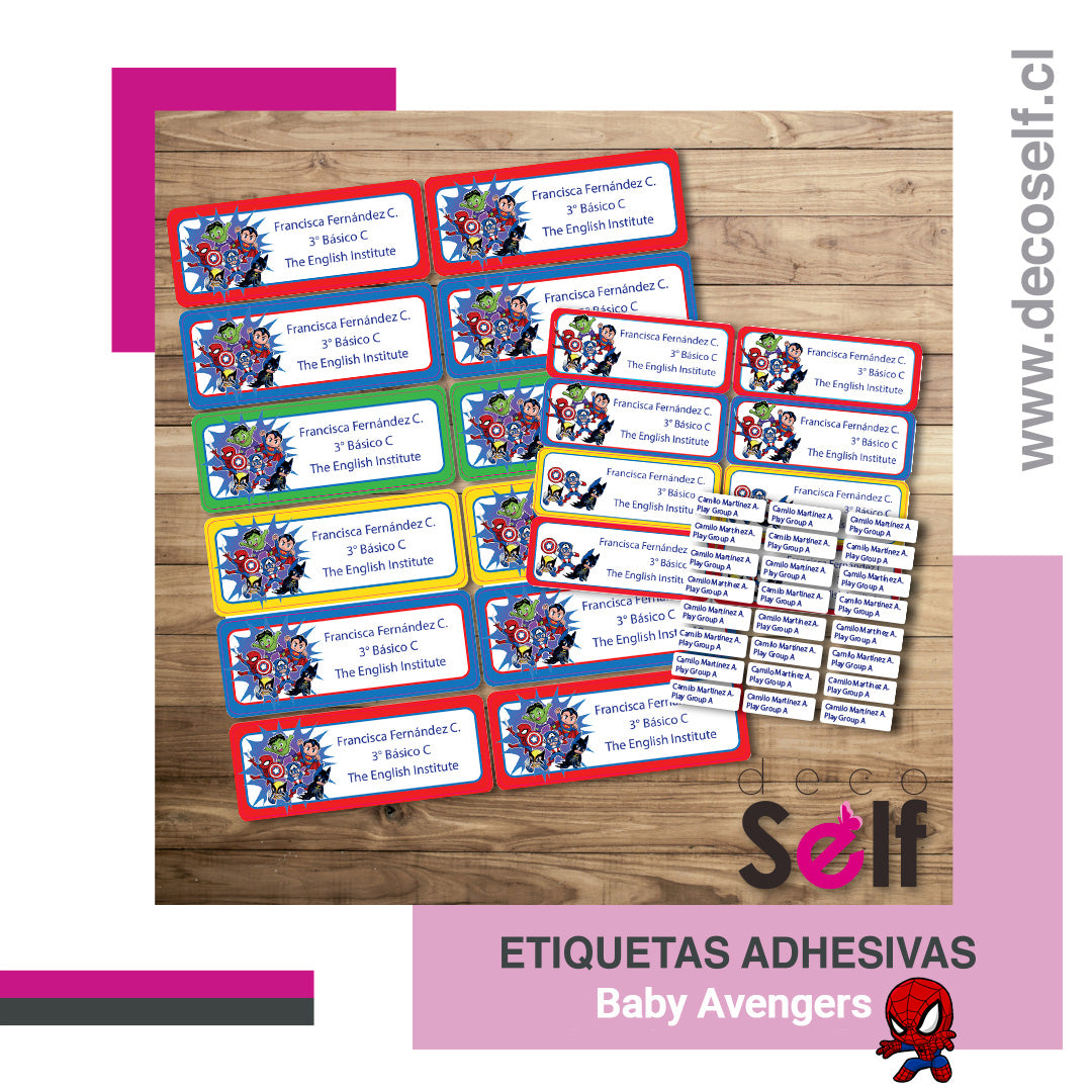 Etiquetas Adhesivas Baby Avengers – Decoself